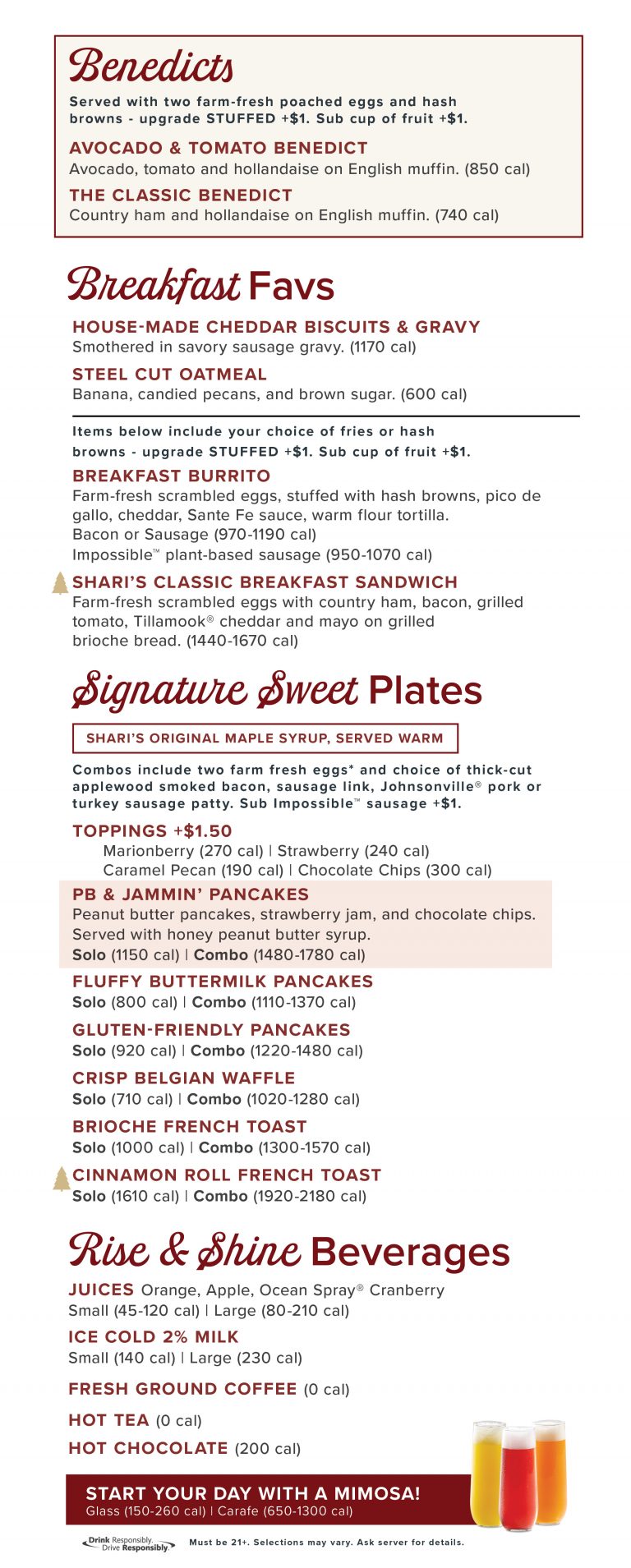 BREAKFAST – Shari’s Restaurant