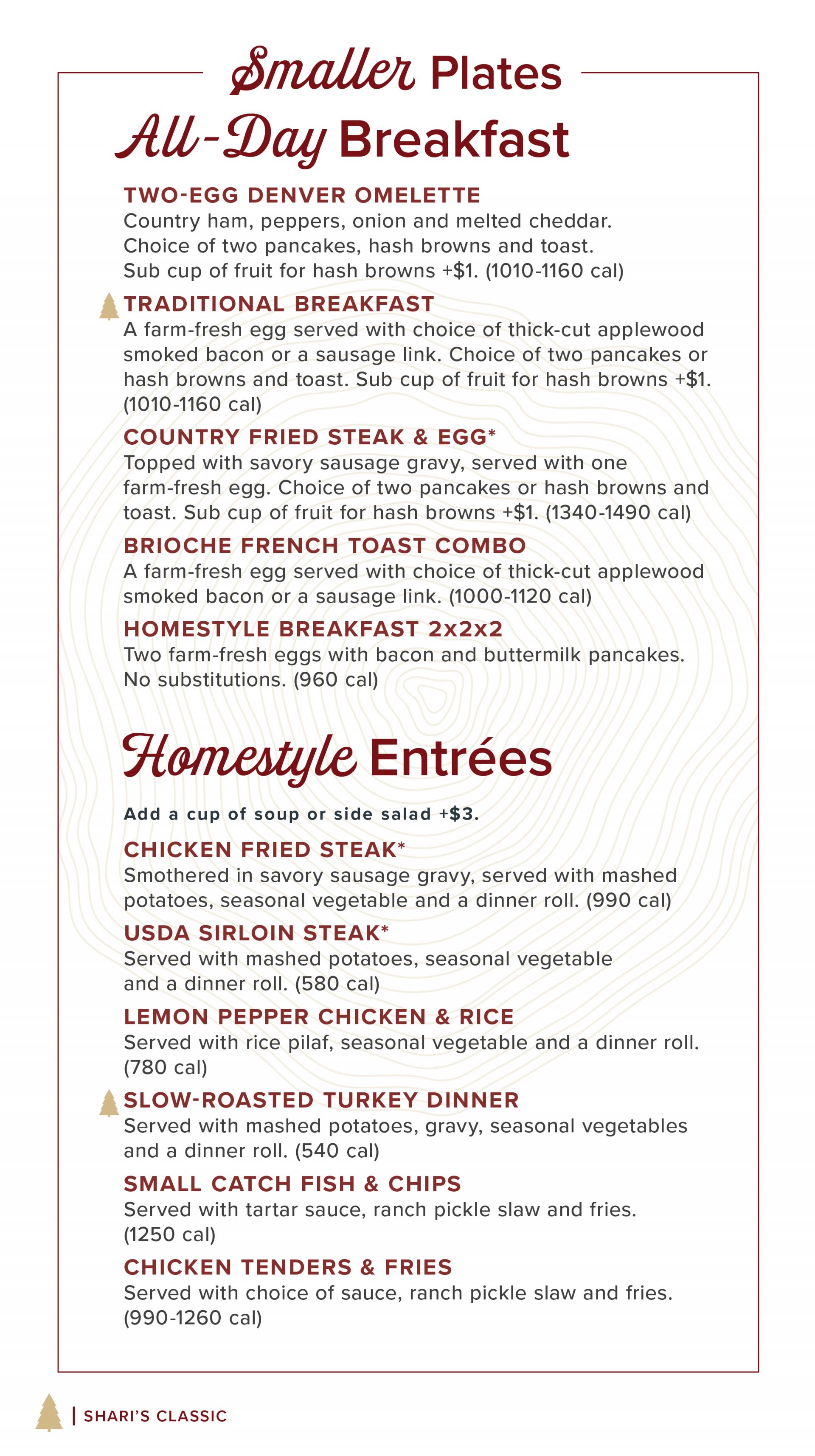 BREAKFAST – Shari’s Restaurant